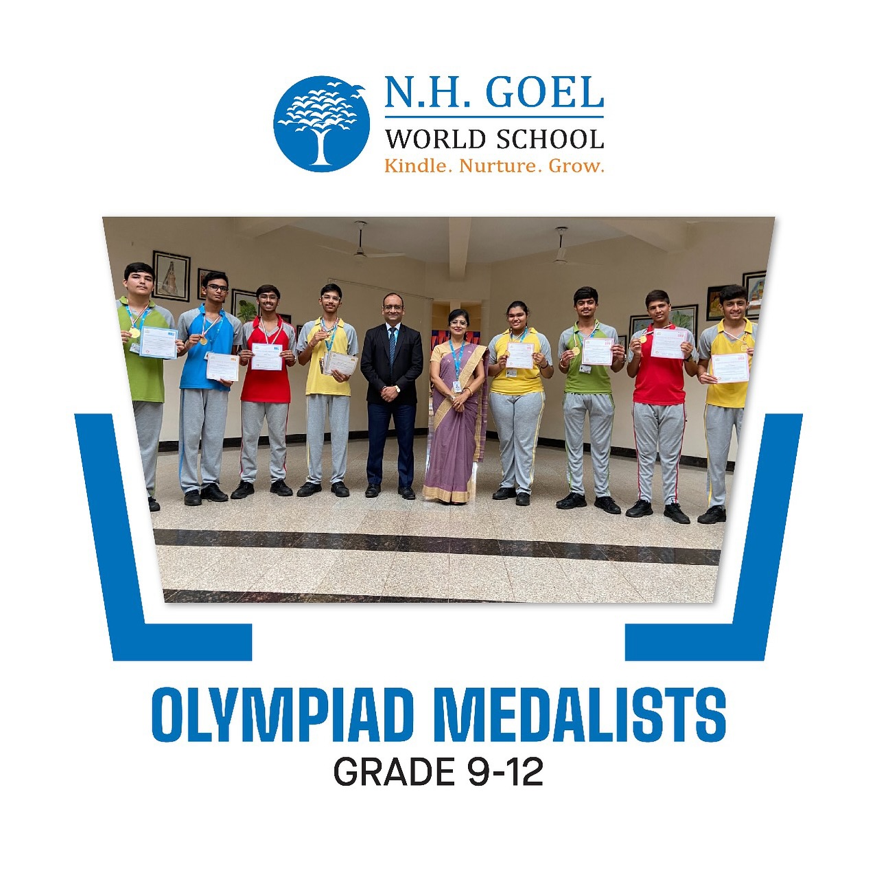 Olympiad Gold Medal Winners Grade VI to XII - NH Goel